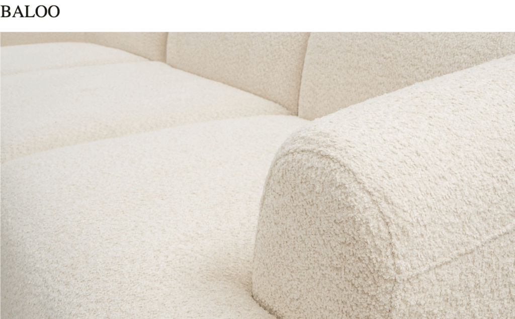 Zaokrąglona modułowa sofa Baloo